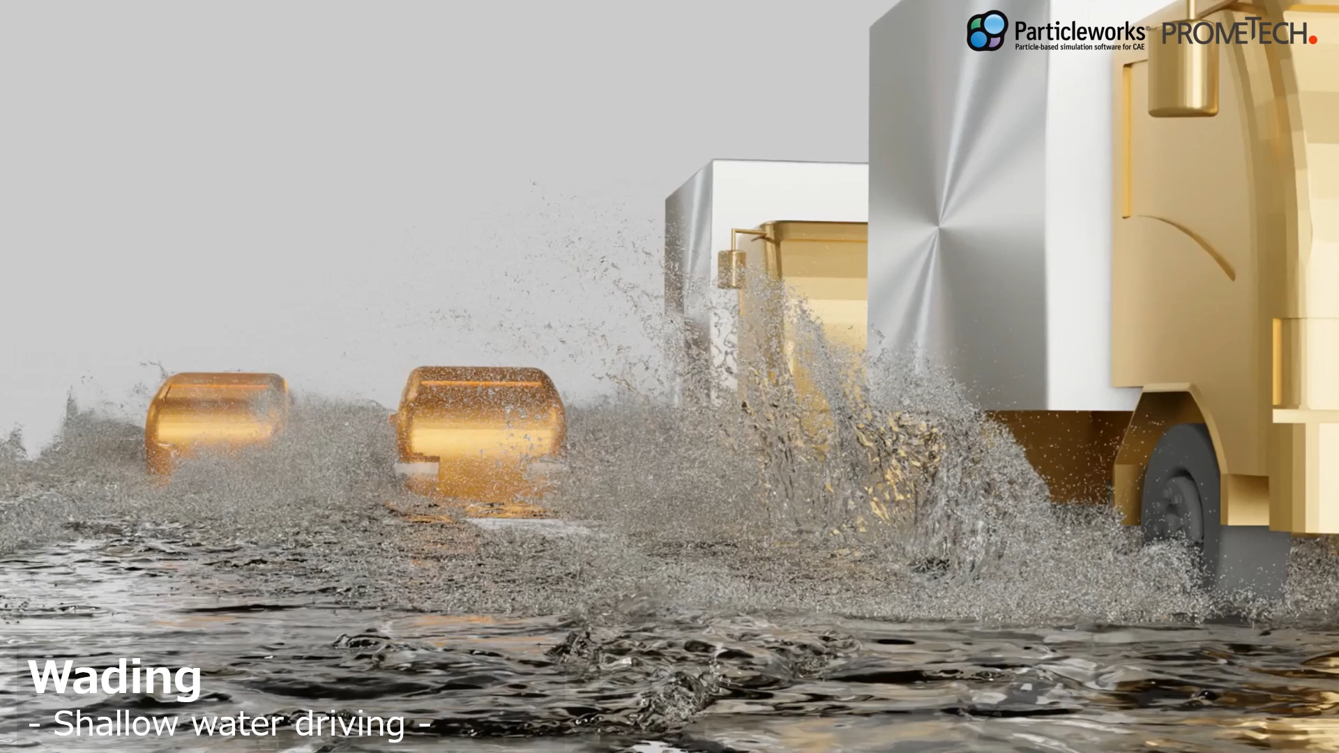 Wading shallow water 1 | Particleworks Product Site