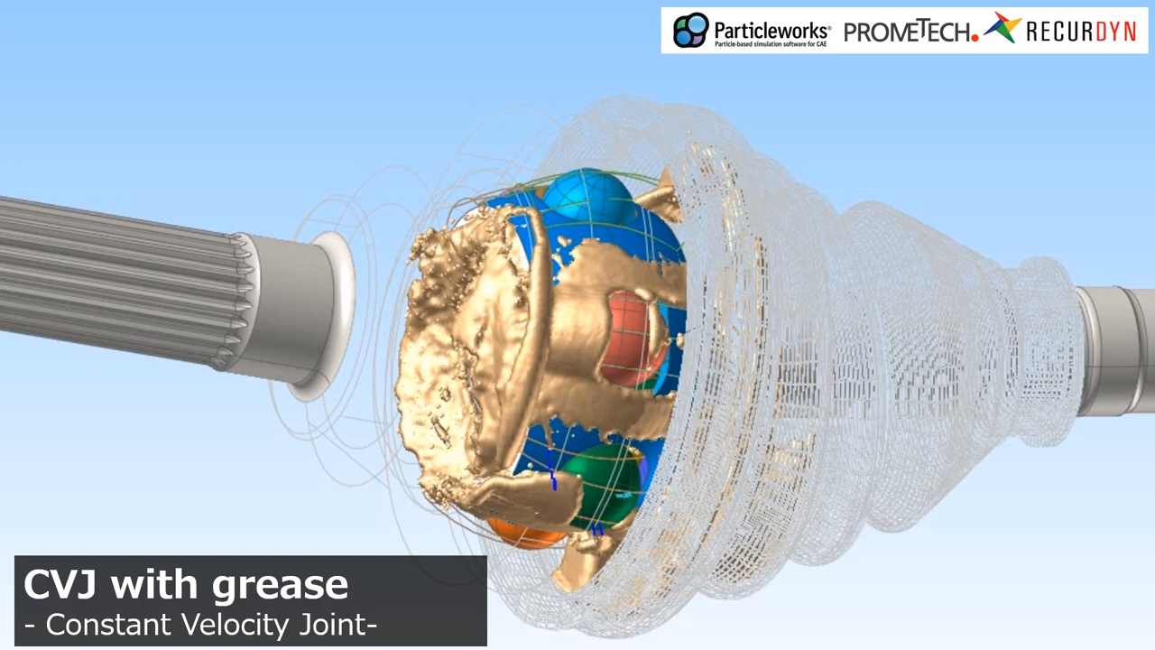 CVJ with grease | Particleworks Product Site