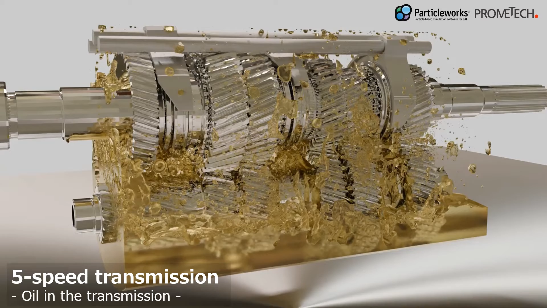 Oil lubrication simulation of transmission(200M particles ...